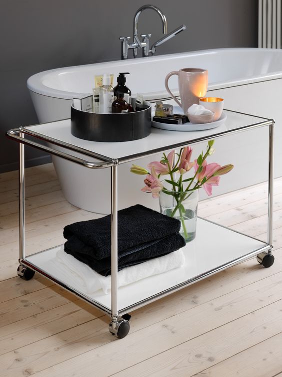 4 Tips for Choosing a Storage Cart for your Bathroom - Decor Tips